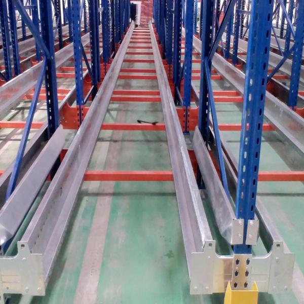 Quality Warehouse Storage Radio Shuttle Pallet Racking Metal Semi Automated for sale