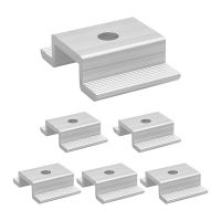 Quality PV Solar Panel Mid Clamp 3.0mm To 4.5mm Silver Solar Panel Fasteners for sale