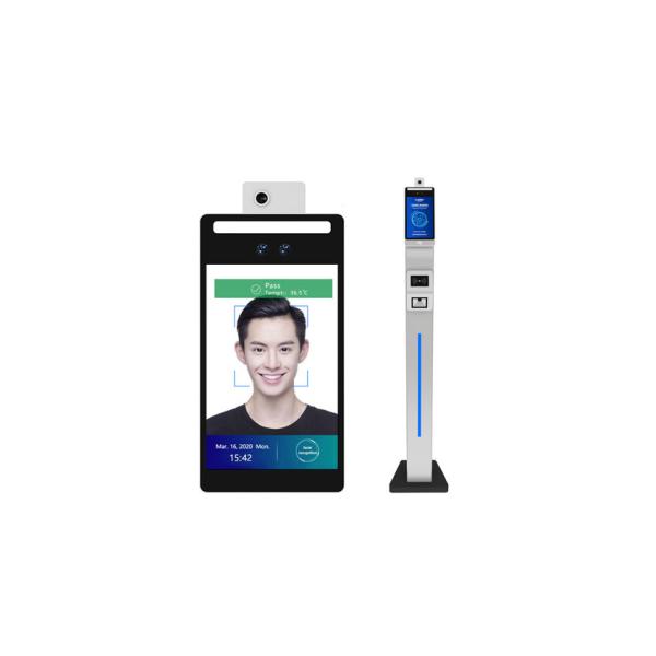 Quality Wall Mounting Temperature Measure Android 7.1 Facial Identification Terminal for sale