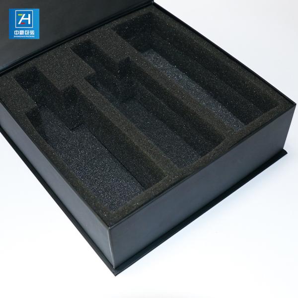 Quality Wholesale packaging black box with foam magnetic stripe box for sale