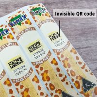 Quality Durable Custom Security Stickers Waterproof Vinyl Rectangle Barcode Glossy for sale