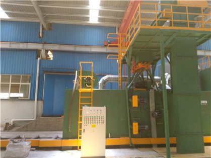 Quality Roller Conveyor Stone Shot Blasting Machine , Shot Blasting Machine For Casting for sale