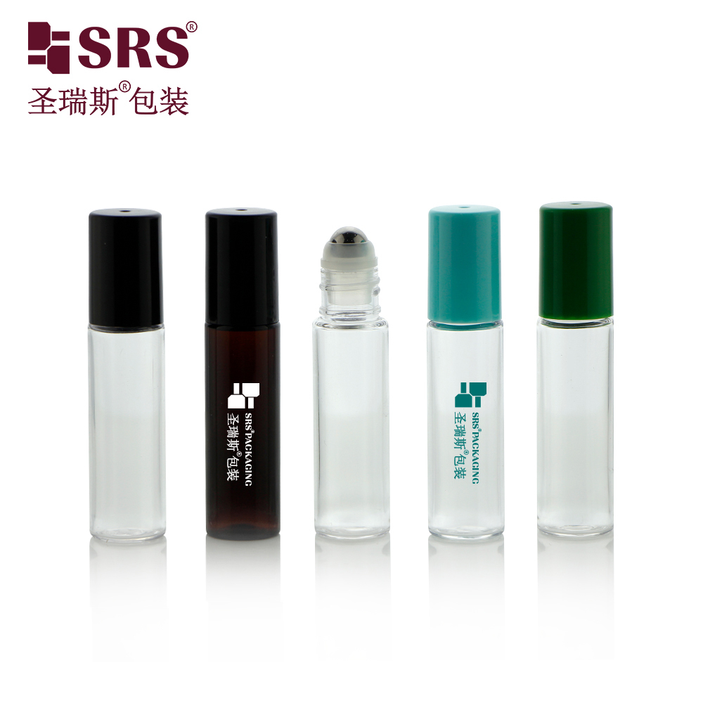 Quality PET 10ml ~ 170ml Plastic PCR Roll On Bottle Transparent Customize Color Roller for sale