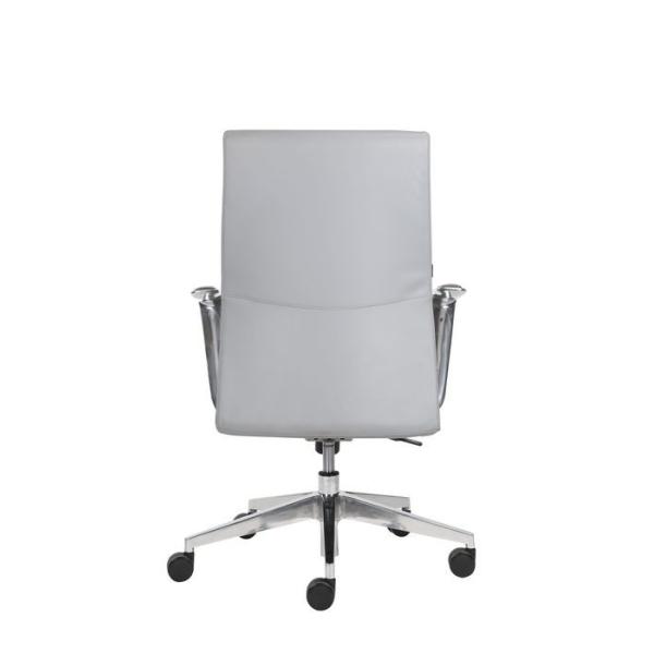 Quality 3.2mm 360d PU Leather Revolving Chair Middle Back For Conference for sale