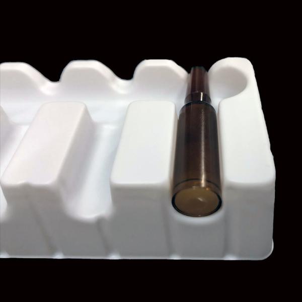 Quality Semi Enclosed Plastic Packaging White PET Blister Insert Tray For Ampules Vials for sale