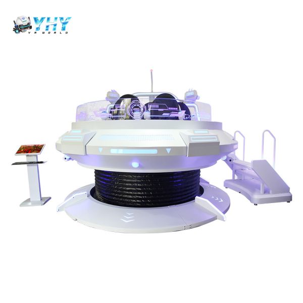 Quality VR UFO Shooting Arcade Machine 360 Degree Simulator 3 DOF Movement Platform for sale