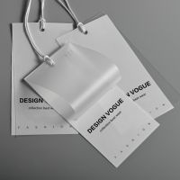 Quality Matte Black Paper Garment Swing Tags Clothing Accessories Label Custom Logo for sale