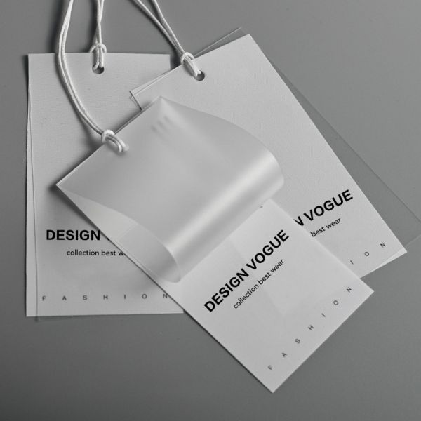 Quality Matte Black Paper Garment Swing Tags Clothing Accessories Label Custom Logo for sale