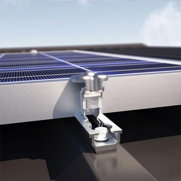 Quality Horizontal Or Vertical Rapid Thin Solar Panel Mounting Clamps Frameless for sale