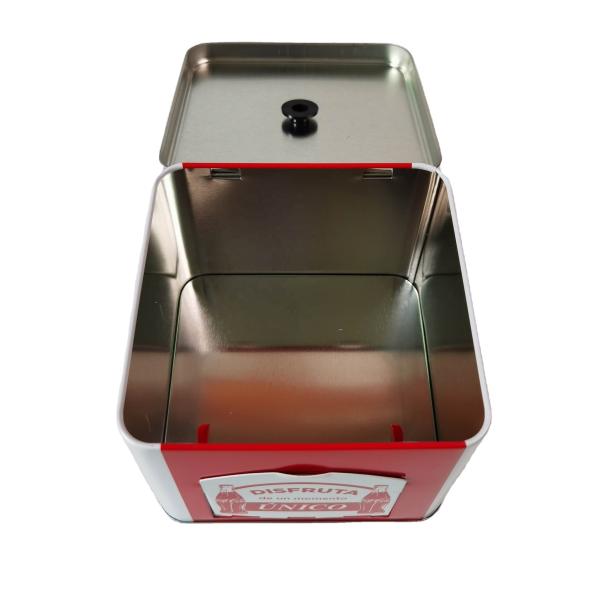Quality CMYK PMS Printed Tin Gift Box With Lid And Dispenser for sale
