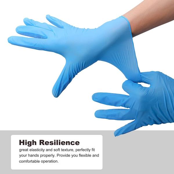 Quality 3.5Mil Powder Free Protective Nitrile Examination Gloves Non Allergenic for sale