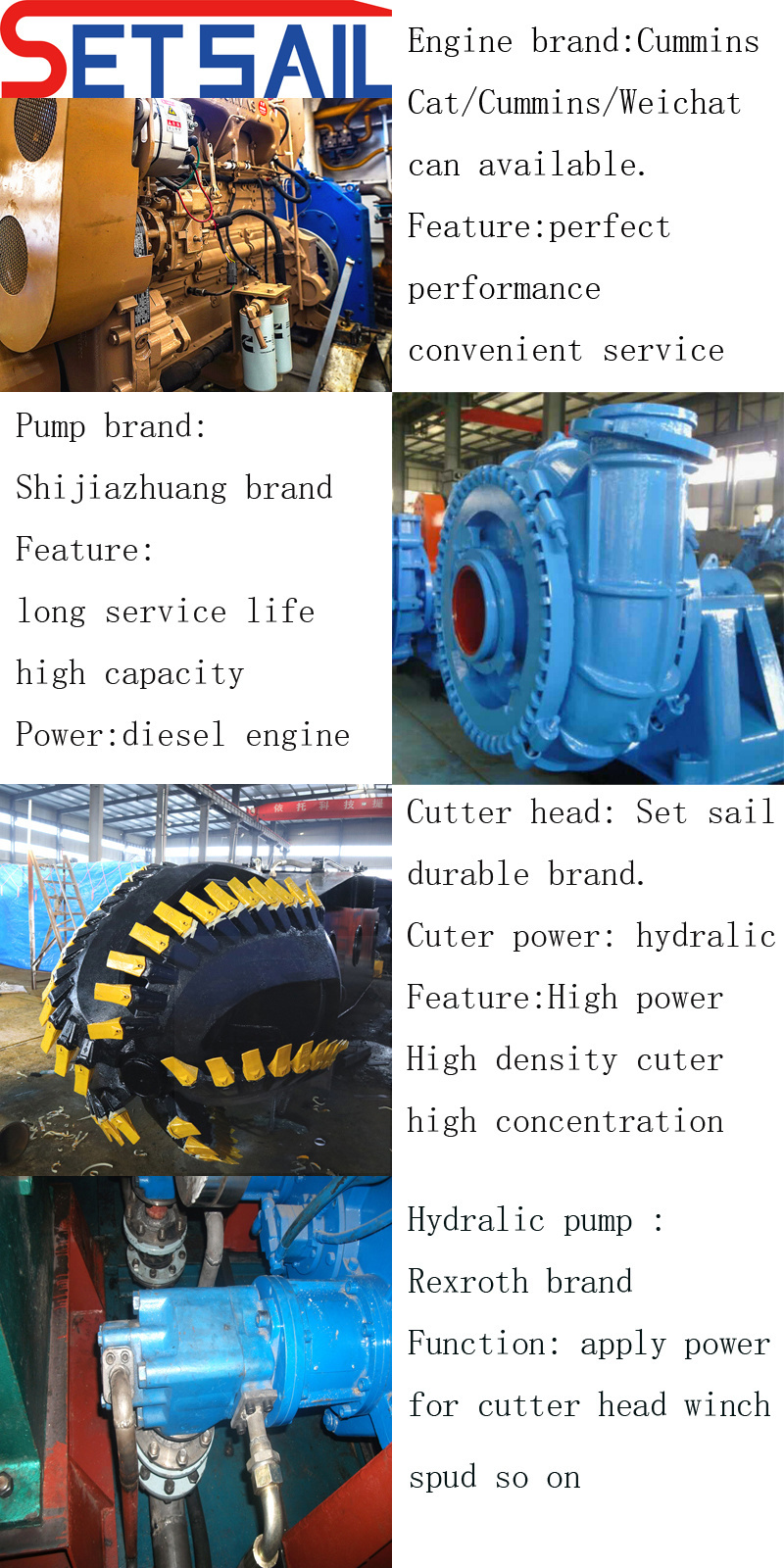 Long Warrant Diesel Engine 18 Inch Cutter Suction Dredging Equipment