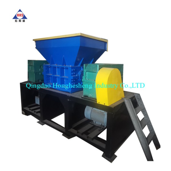 Quality Scrap Recycling Double Shaft Shredder Machine For Waste Wood Tires Bicycle for sale