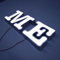 Quality Customized Colour Led Frontlit Sign With Laser Cut Stainless Steel Frame for sale