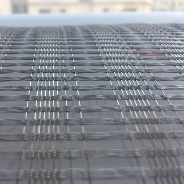 Quality Durable Transparent Copper Mesh Laminated Glass For Security Constructions for sale