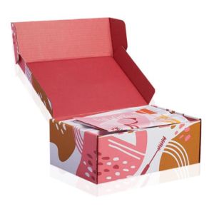 Quality CMYK Offset CDR Apparel Packaging Boxes , EVA Blister Colored Corrugated Mailing for sale