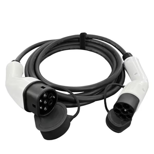 Quality LP55 Protection Level Type 2 Double Gun Extension Cable for EV Charging 16A CE for sale
