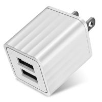 Quality Dual Port 5v Wall Charger 10.5W Mobile Phone Battery Charger Fireproof for sale