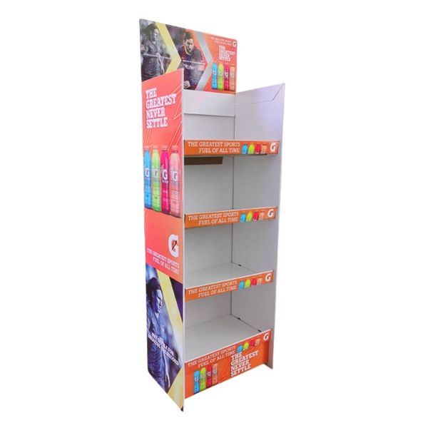 Quality Customizable Cardboard Shelf Display Racks For Retail / Promotion for sale