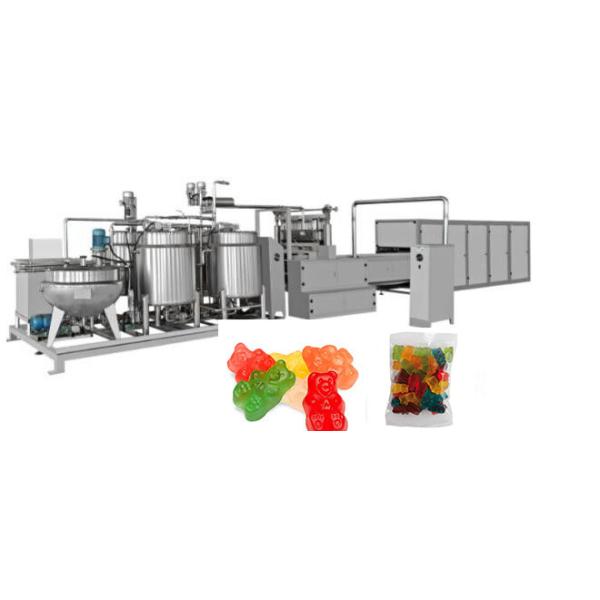 Quality Large Gummies candy Production Line 600kg /h CE ISO jelly candy gelatim softcandy processing machines for sale