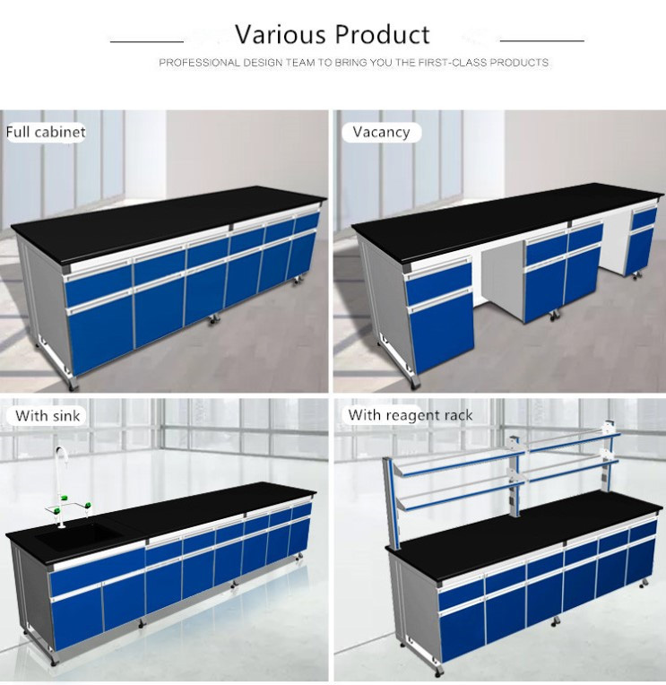 2020 High Quality Chemical Epoxy Resin Top Laboratory Countertops Lab Table, Pharmaceutical Factory Steel Lab Bench/