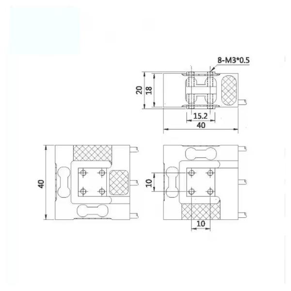 Quality RJ123 Multi-axis Force Sensor 3 Axis Load Cell 0-50N For Robot for sale