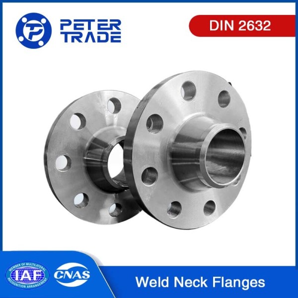 Quality DIN 2632 Q235 / A105 / A694 F42 Carbon Steel and Stainless Steel Weld Neck Flange PN10 WNRF A105 SS304 DN10-DN3000 for sale