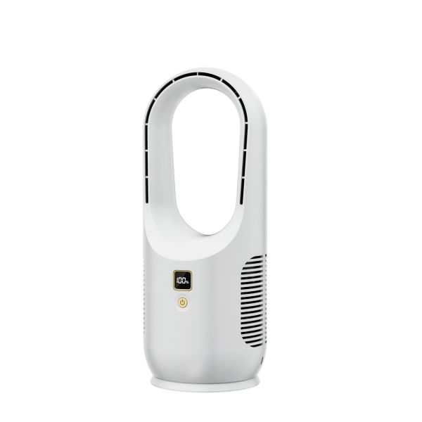 Quality Timer Function Desktop Bladeless Fan Private Mold NO Lithium Battery Rechargeabl for sale