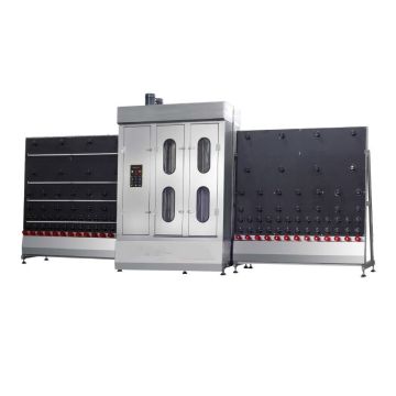 Quality Mechanical Vertical Glass Washing Machine With Three Section 8m / Min Speed for sale