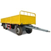 Quality 1310mm Wheel Base Heavy Duty Cargo Timber Transport Draw Bar Full Trailer for for sale