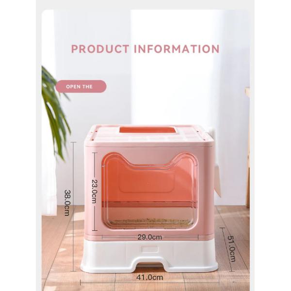 Quality Plastic Automatic Cat Toilet Box Self Cleaning Smart Cat Litter for sale