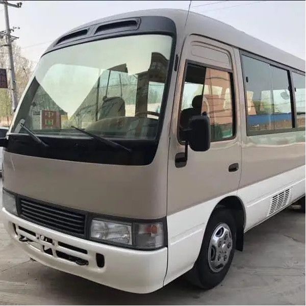 Quality Max Torque 340Nm/rpm Diesel 29 Seats Used Toyota Coaster Buses with 300L Oil Tank for sale