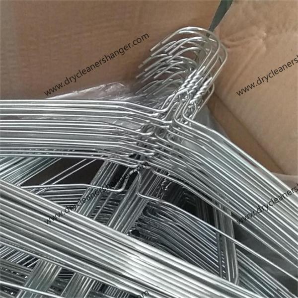 Quality Strong Diameter Galvanized Wire Hanger  16inch For Launderettes And Dry Cleaners for sale
