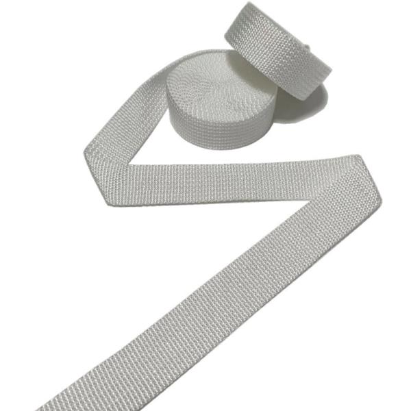 Quality Custom White Woven Polypropylene Webbing 32mm PP Webbing Strap for sale