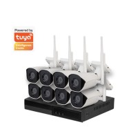 Quality 4/8 Channel Security Smart Home 1080P NVR Wireless CCTV Camera System With for sale