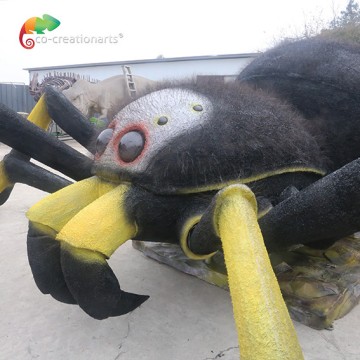 Quality 6 meters Artificial Large Animatronic Spider for sale