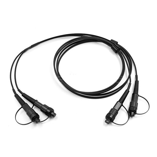 Quality MINI SC APC To MINI SC APC 2 Strand Fiber Optic Cable 9/125 OS2 LSZH Jacket for sale