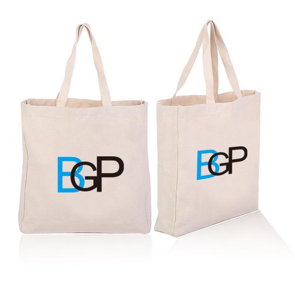 Quality Eco Friendly Printed Cotton Canvas Totes Bulk Bag With Double Handles for sale