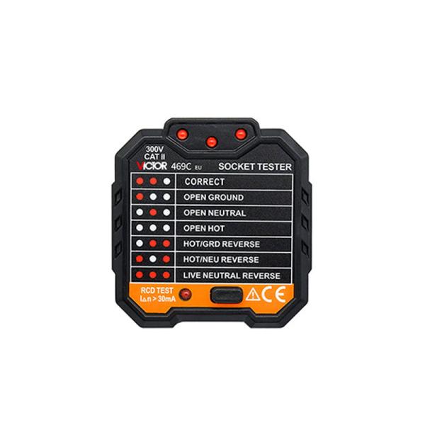 Quality Plastic Socket Tester VICTOR Digital Multimeter EU US Plug Breaker for sale
