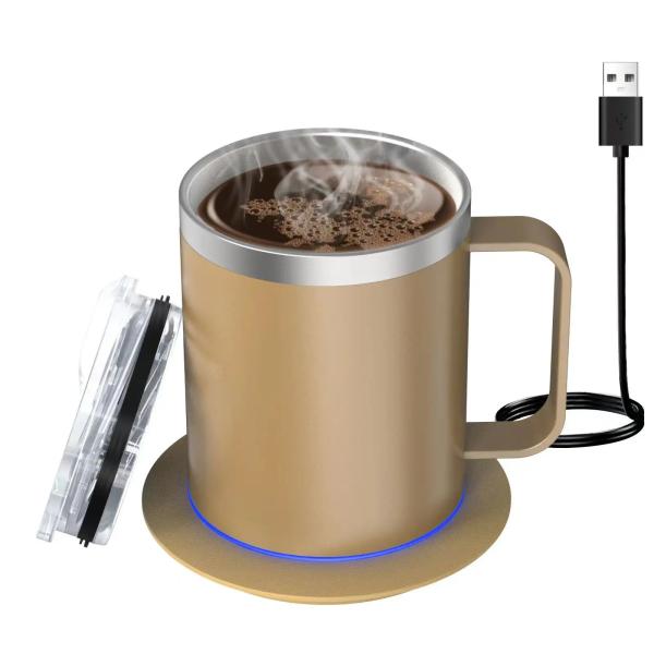 Quality Desktop Intelligent USB Self Warming Coffee Cup Travel Mug OEM for sale