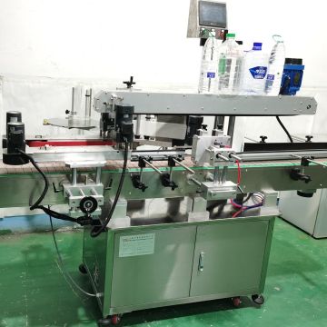 Quality YIMU Double Side conveyor Flat Bag Labeling Machine Jar Labeller for Detergent for sale