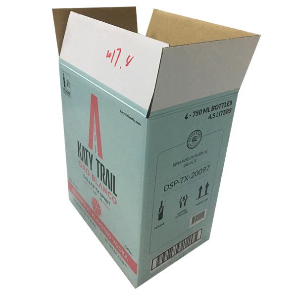 Quality 6 Bottle Wine Shipper Round Box Packaging Made Of Recyclable Paper Material for sale