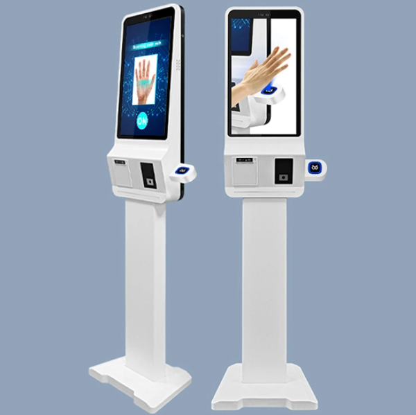 Quality 24inch Palm Vein Recognition Payment Touch Screen Kiosk with Android Win 11 for sale