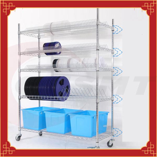 Quality 24mm PCB Handling Equipment Single Double Peak Grid Smt Reel Storage Rack for sale