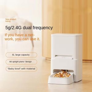 Quality New Cat Dog 6L Automatic Food Dispenser Solid IPX5 Waterproof Stainless Steel for sale