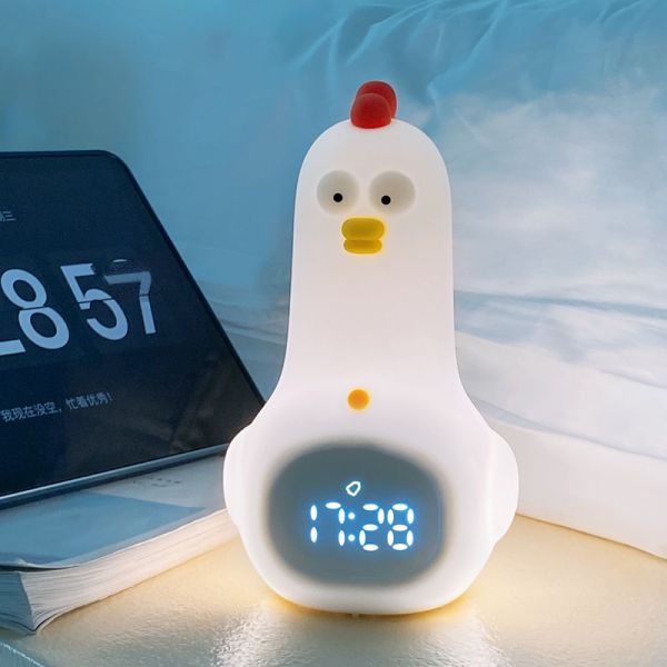 Quality Children's Sleep Trainer Silicone Night Light Kids Smart Alarm Clock For Baby Room for sale