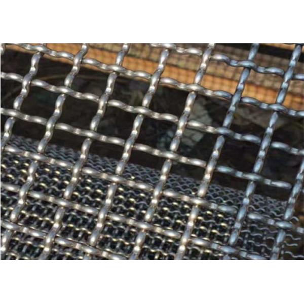 Quality Filtering Plain Weave Crimped Wire Mesh 6mm Steel Woven Mesh Screen for sale