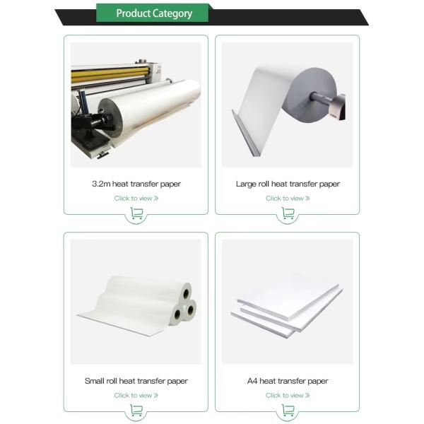 Quality 95GSM 44 inch*400m epson sublimation paper Roll For Polyester Fabric for sale
