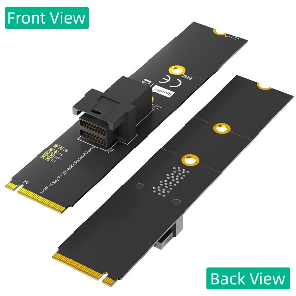 Quality NVMe SSD M.2 Module With Mini SAS HD SFF-8643 Adapter Connector for sale