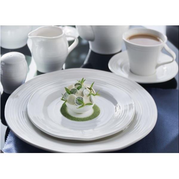 Quality KX Series 20Pcs Irregular White Porcelain Dinnerware Sets for sale